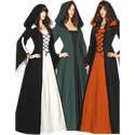 Womens Medieval Cloaks, Renaissance Capes, Historic Reenactment Outerwear, and Womens Hooded ...
