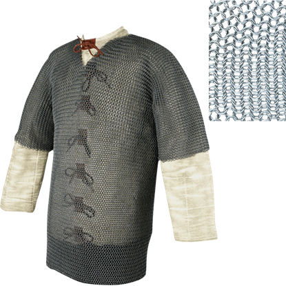 Butted Chainmail Haubergeon - HW-700589 by Medieval Armour, Leather ...