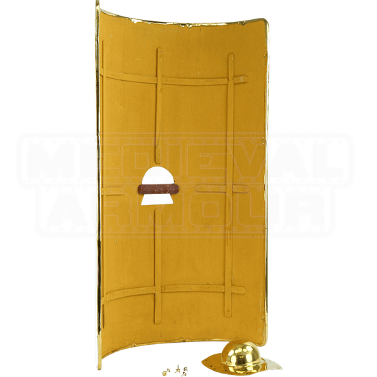 Blank Roman Scutum Shield - AH-3853NP by Medieval Armour, Leather ...