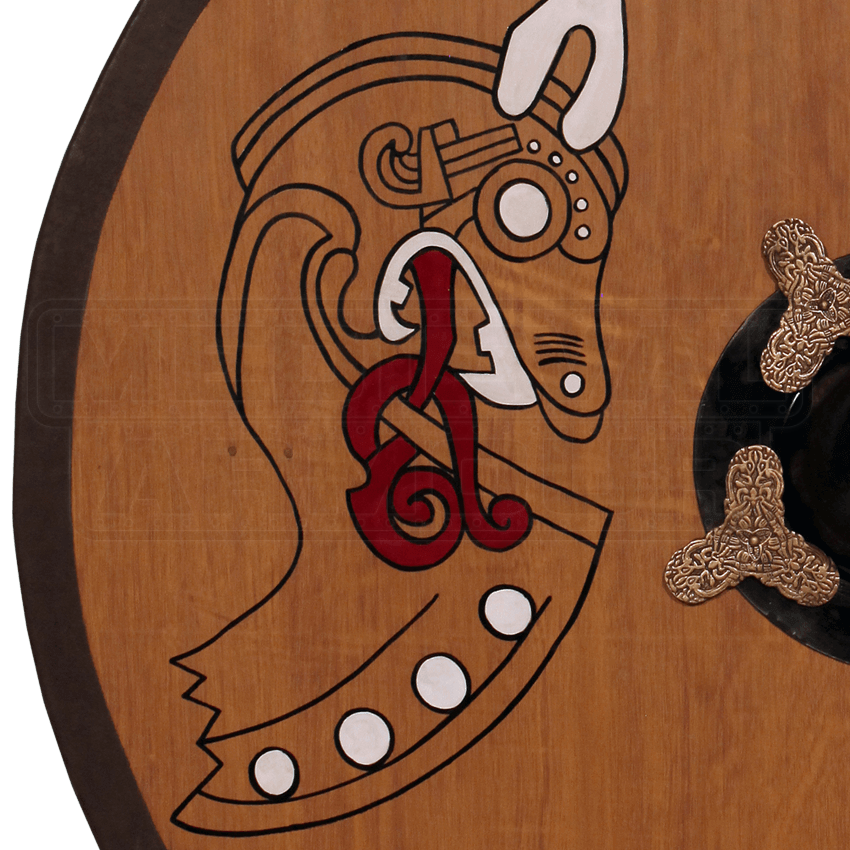 Round Horse Warrior Viking Shield - AH-4370 by Medieval Armour, Leather ...