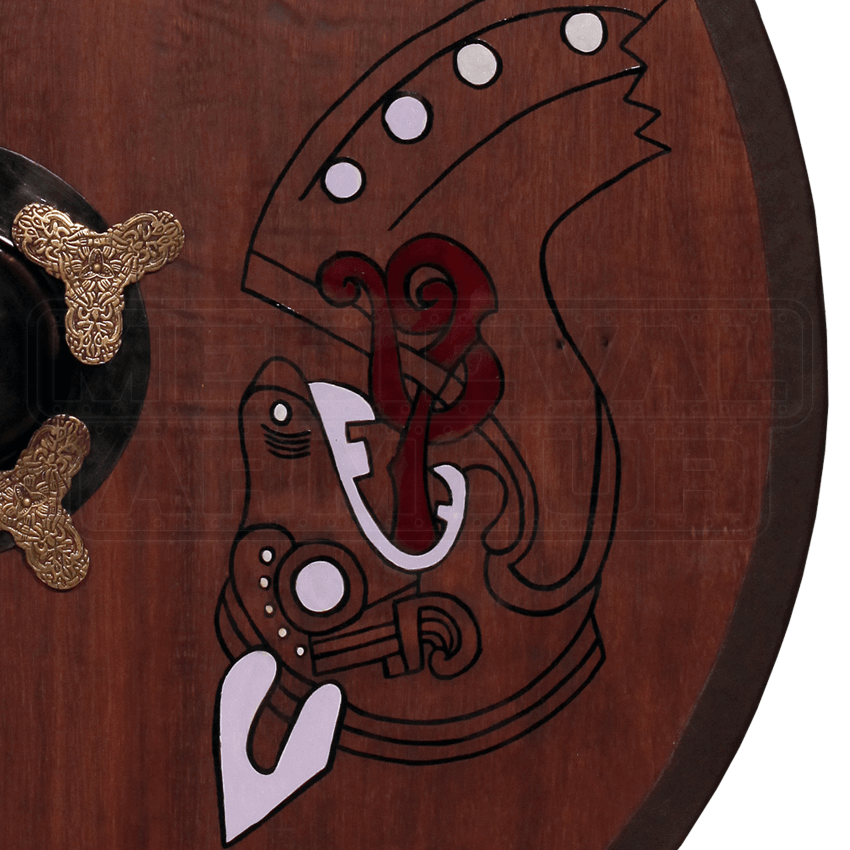 Round Horse Warrior Viking Shield - AH-4370 by Medieval Armour, Leather ...