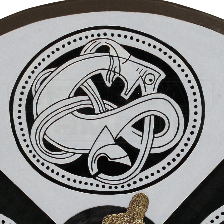 Round Dragon Knot Viking Shield - AH-4374 by Medieval Armour, Leather ...