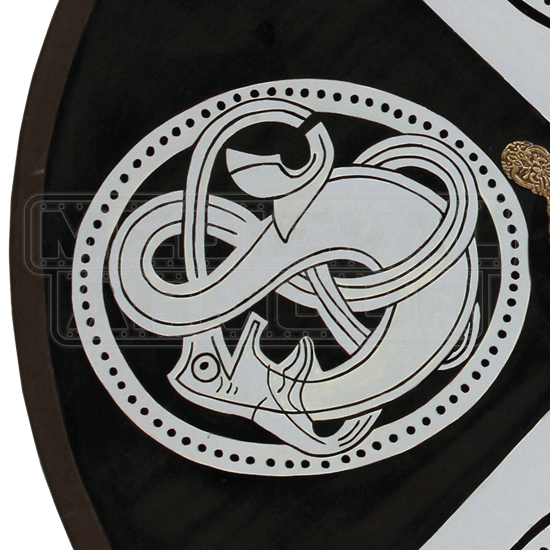 Round Dragon Knot Viking Shield - AH-4374 by Medieval Armour, Leather ...