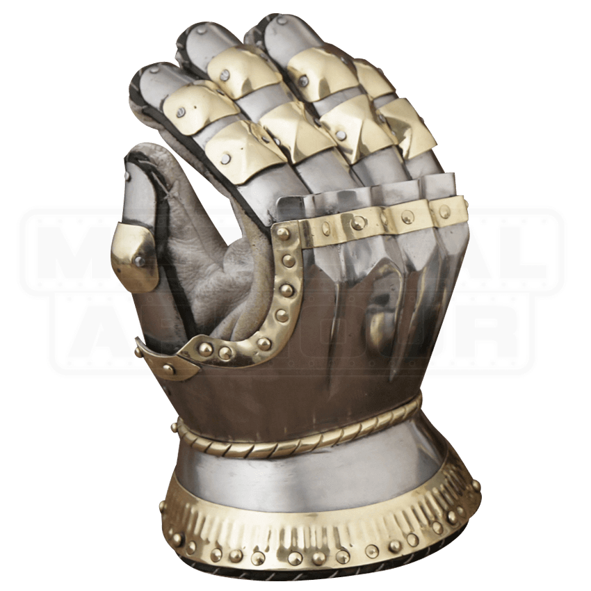 Churberg Hourglass Gauntlets - AH-6086G by Medieval Armour, Leather ...