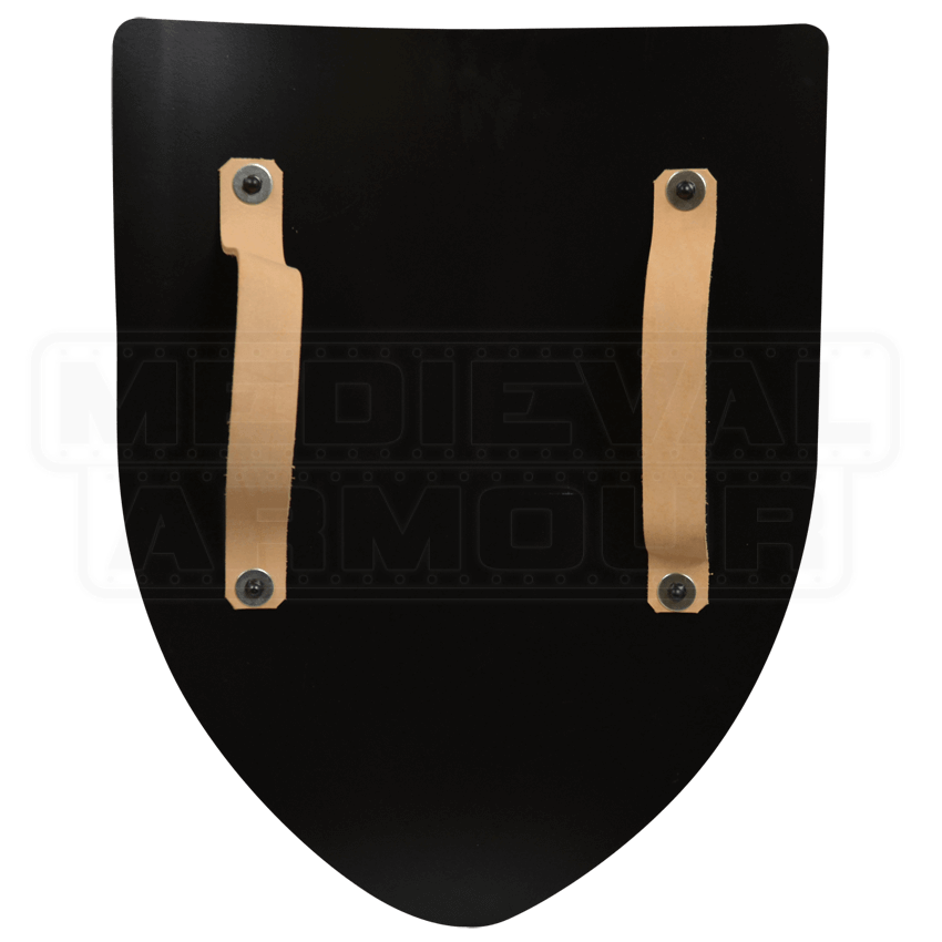 Plain Steel Battle Shield - S118 by Medieval Armour, Leather Armour ...