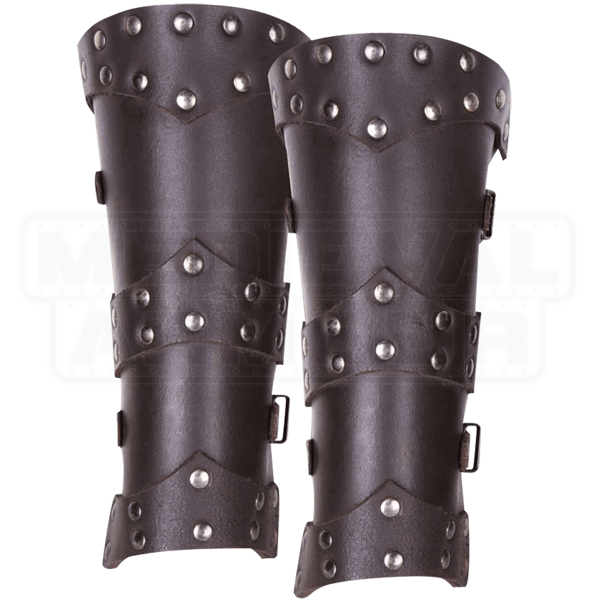 Tobi Leather Greaves - MY100356 by Medieval Armour, Leather Armour ...