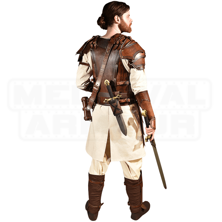 Antonius Leather Spaulders - MY100578 by Medieval Armour, Leather ...