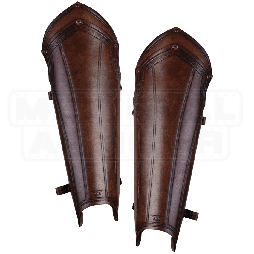 Torson Leather Greaves - MY100589 by Medieval Armour, Leather Armour ...