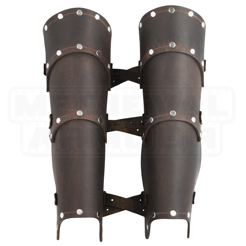 Baudouin Leather Greaves - RT-189 by Medieval Armour, Leather Armour ...