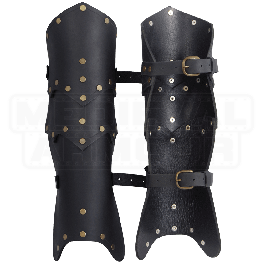 Behan Leather Greaves - RT-190 by Medieval Armour, Leather Armour ...