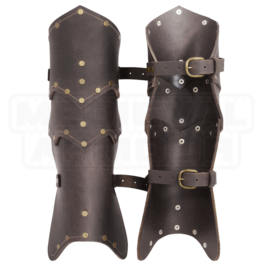 Behan Leather Greaves - RT-190 by Medieval Armour, Leather Armour ...