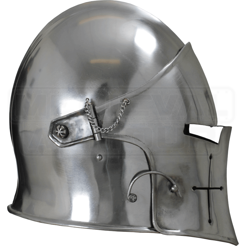 Visored Barbuta Helmet - MCI-2428 by Medieval Armour, Leather Armour ...