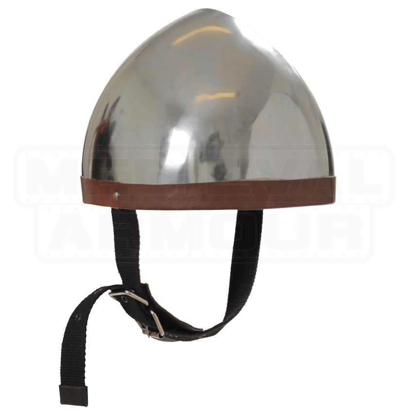 Ready For Battle Helmet - Steel - MCI-2434 by Medieval Armour, Leather ...