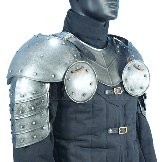 Dark Warrior Pauldrons - MCI-2555 by Medieval Armour, Leather Armour ...