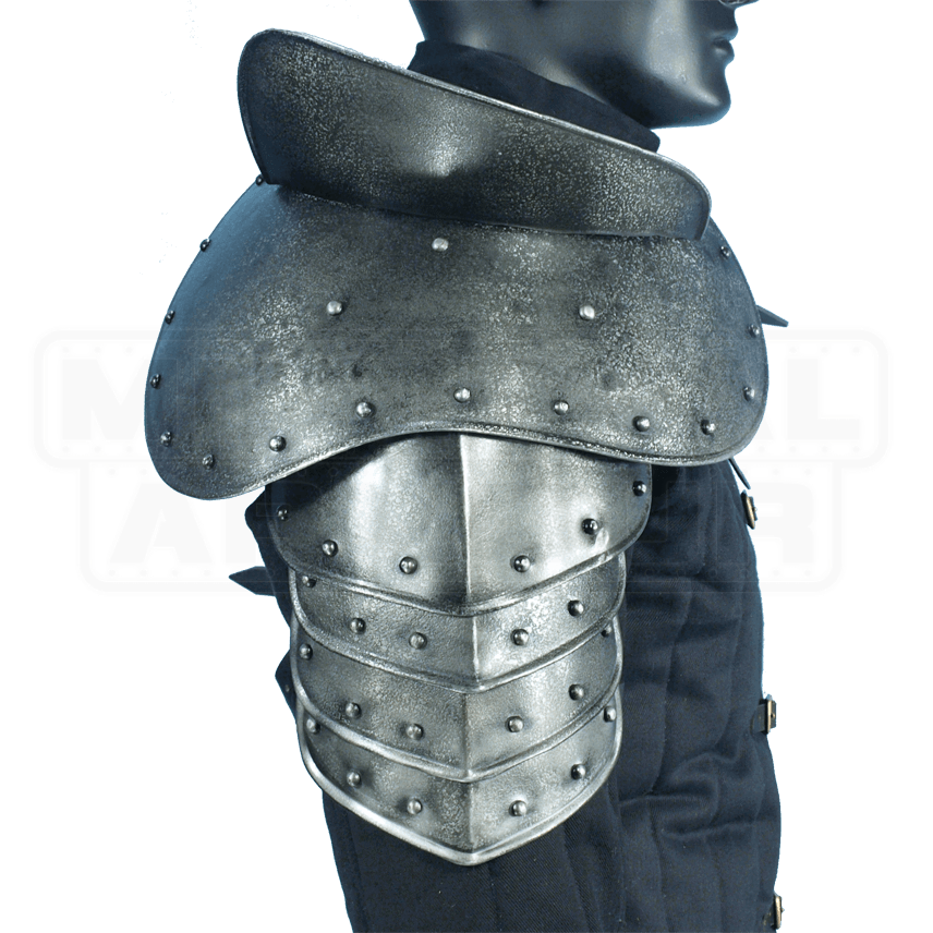 Large Dark Warrior Pauldrons with Sword Breakers - MCI-2559 by Medieval ...