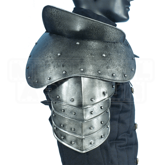 Large Dark Warrior Pauldrons with Sword Breakers - MCI-2559 by Medieval ...