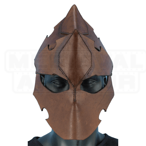 Assassins Leather Helmet - MCI-2730 by Medieval Armour, Leather Armour ...