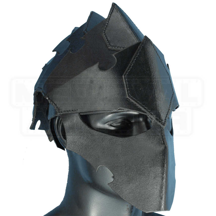 Assassins Leather Helmet - MCI-2730 by Medieval Armour, Leather Armour ...
