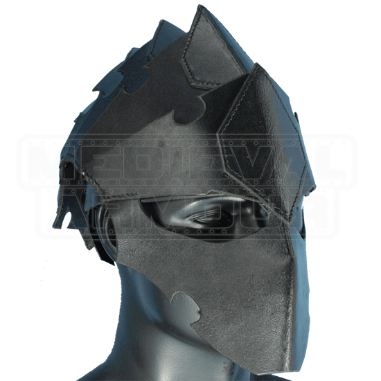 Assassins Leather Helmet - MCI-2730 by Medieval Armour, Leather Armour ...