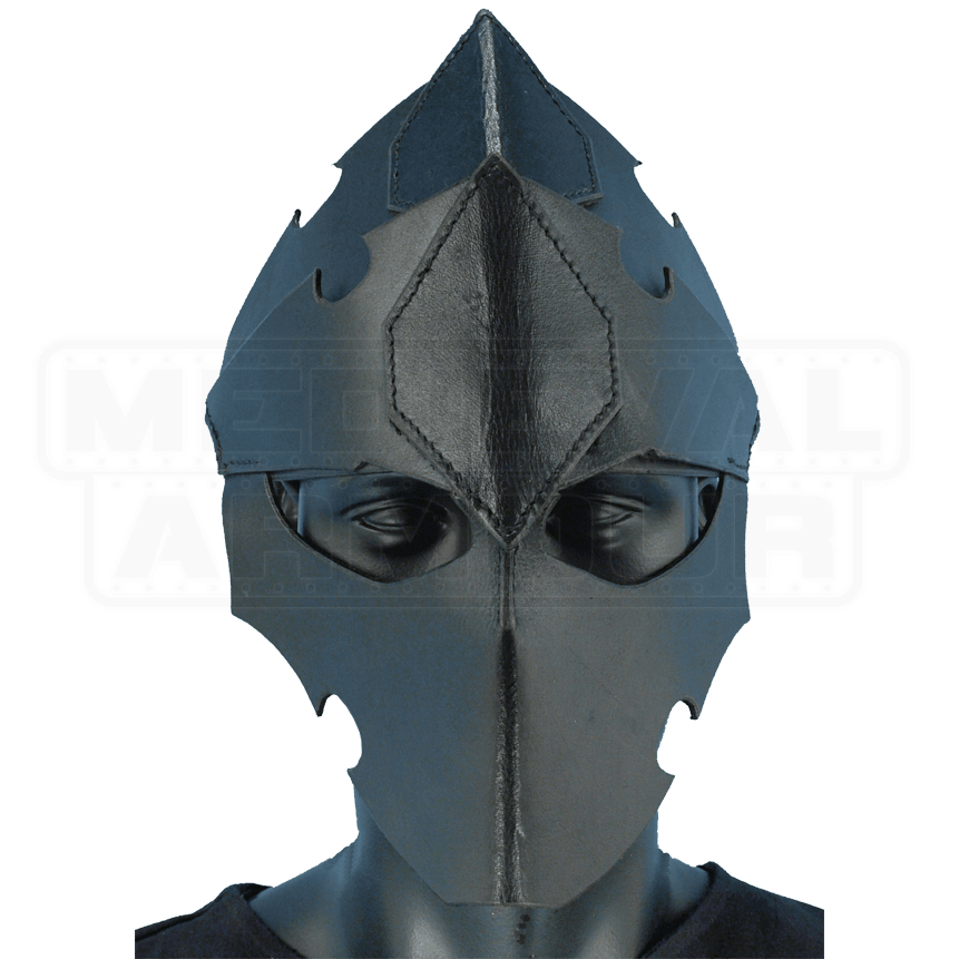 Assassins Leather Helmet - MCI-2730 by Medieval Armour, Leather Armour ...