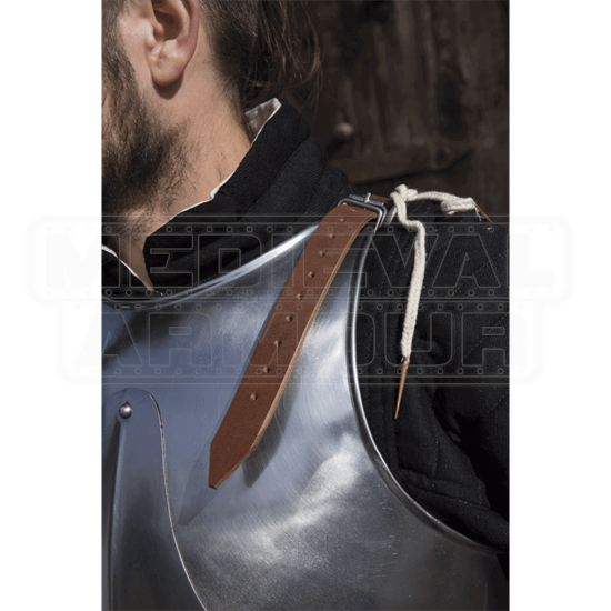 Polished Steel Milanese Armour - MCI-3175 by Medieval Armour, Leather ...