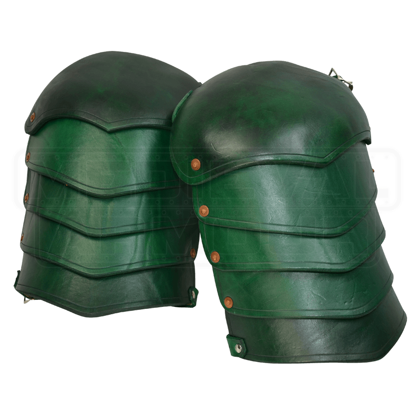 Molded Leather Spaulders - DK5100 by Medieval Armour, Leather Armour ...