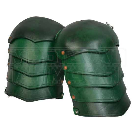 Molded Leather Spaulders - DK5100 by Medieval Armour, Leather Armour ...
