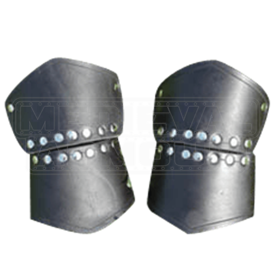 Knightly Leather Half Gauntlets - DK5301 by Medieval Armour, Leather ...