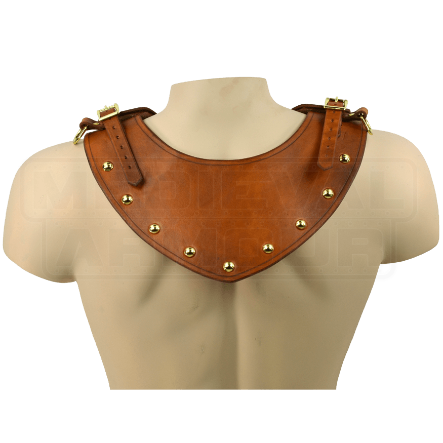Solomon Leather Gorget - DK5404 by Medieval Armour, Leather Armour ...