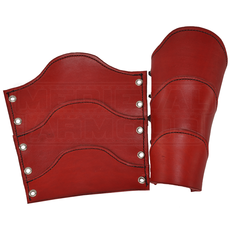 Classic Warrior Leather Arm Bracers - DK6033 by Medieval Armour ...