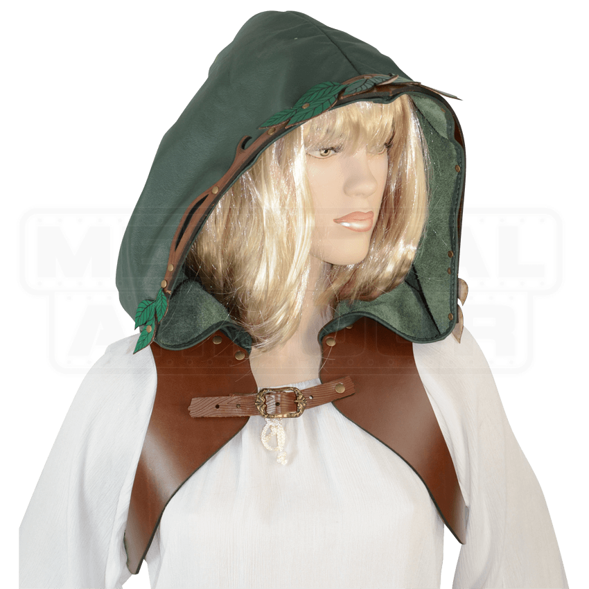 Hooded Woodland Bolero Jacket with Pauldrons - DK7014 by Medieval ...