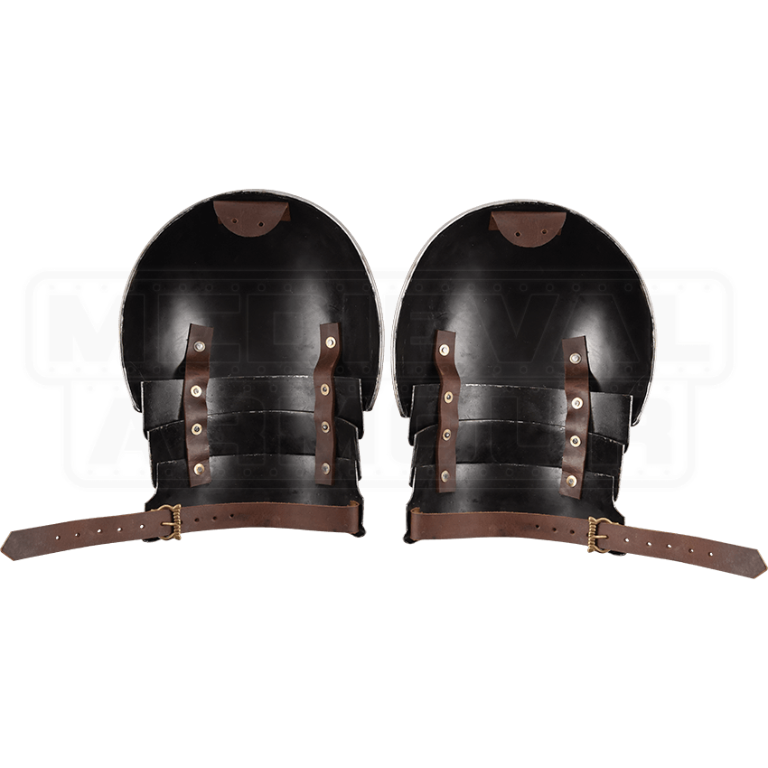 Medieval Steel Pauldrons - HW-700266P16 by Medieval Armour, Leather ...