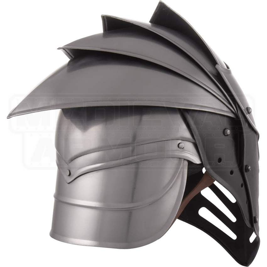 Black Ice Helmet - MCI-2654 by Medieval Armour, Leather Armour, Steel ...