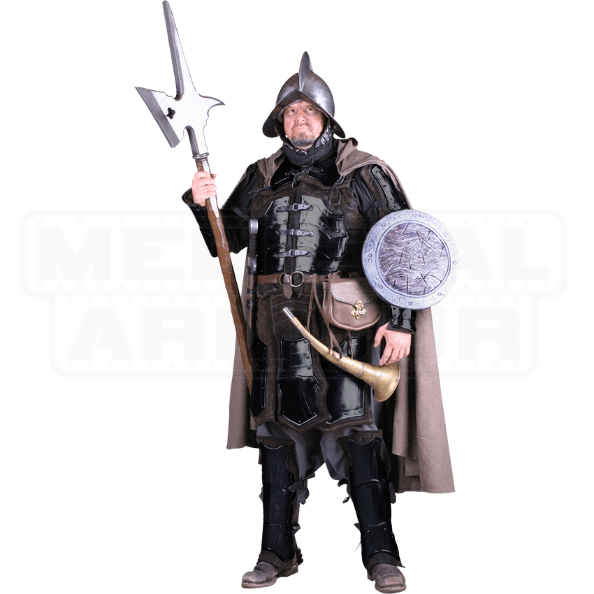 Blackened Fafnir Brigandine - MY100035 by Medieval Armour, Leather ...