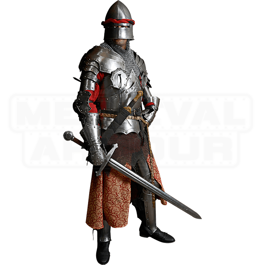 Large Steel Balthasar Spaulders - MY100060 by Medieval Armour, Leather ...