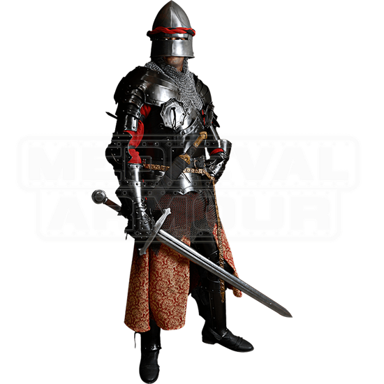 Large Blackened Balthasar Spaulders - MY100061 by Medieval Armour ...