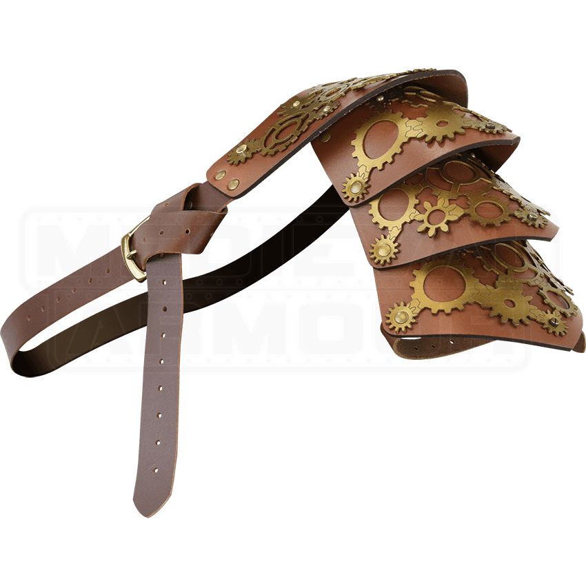 Leather Steampunk Gear Single Pauldron - DK5112 by Medieval Armour ...