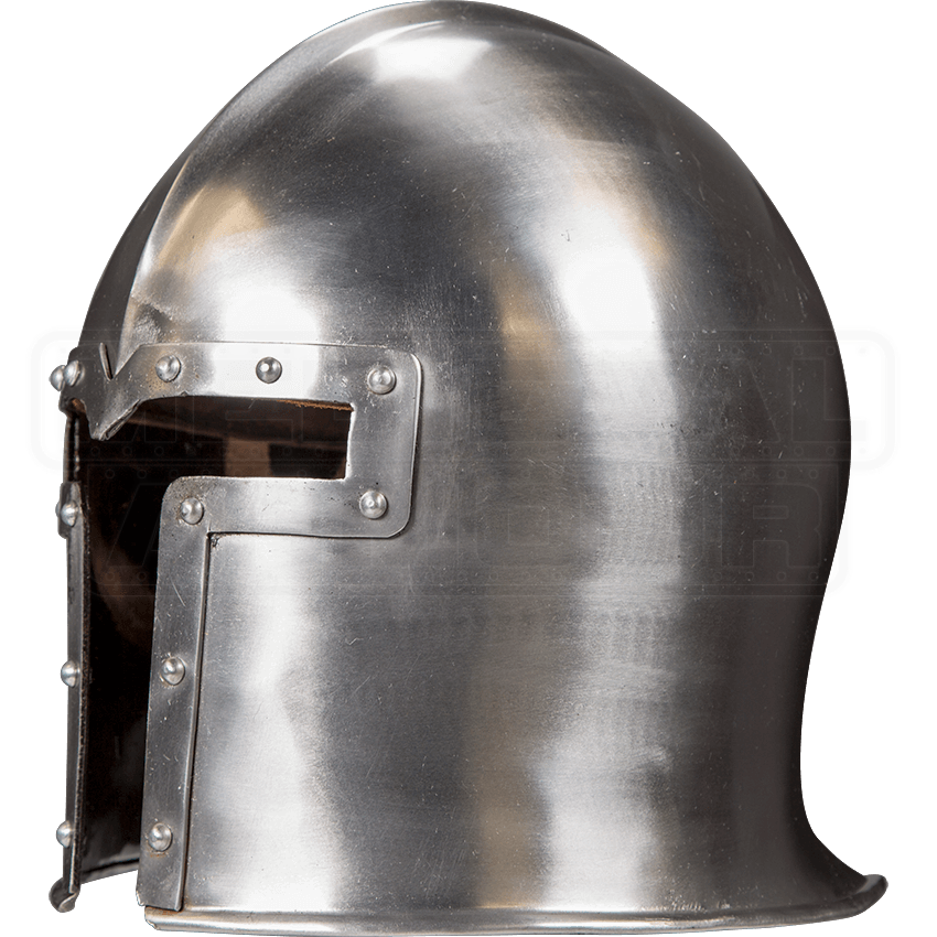 Medieval Barbute Combat Helmet - HW-700006 by Medieval Armour, Leather ...