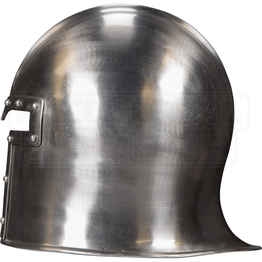 Medieval Barbute Combat Helmet - HW-700006 by Medieval Armour, Leather ...