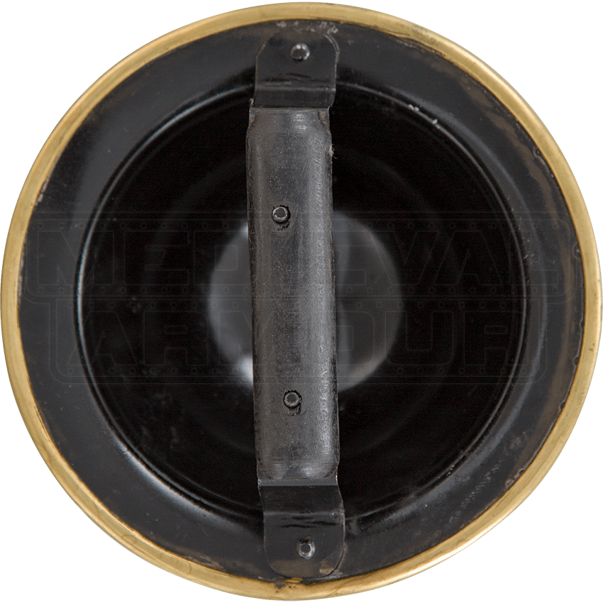 Polished Steel Mini Buckler - HW-700225 by Medieval Armour, Leather ...