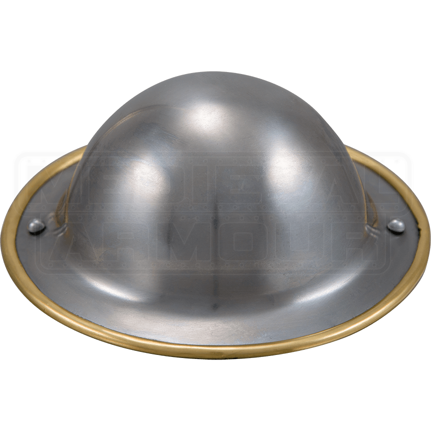 Polished Steel Mini Buckler - HW-700225 by Medieval Armour, Leather ...