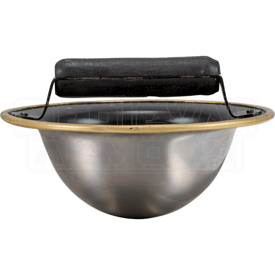 Polished Steel Mini Buckler - HW-700225 by Medieval Armour, Leather ...