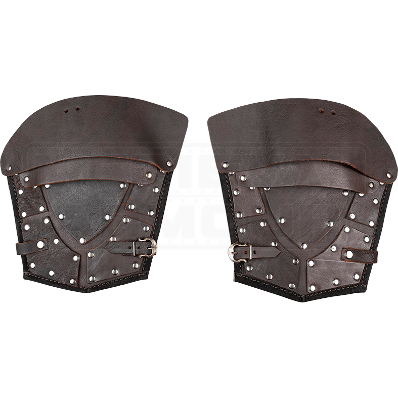 Quintus Leather Pauldrons - Premium Version - MY100798 by Medieval ...