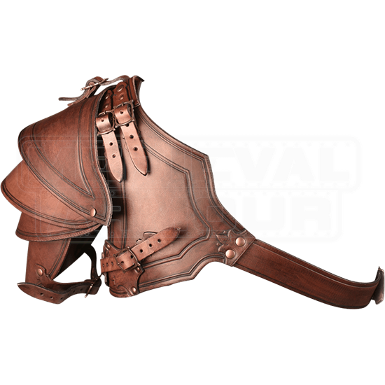 Crisso Single Pauldron - MY100859 by Medieval Armour, Leather Armour ...