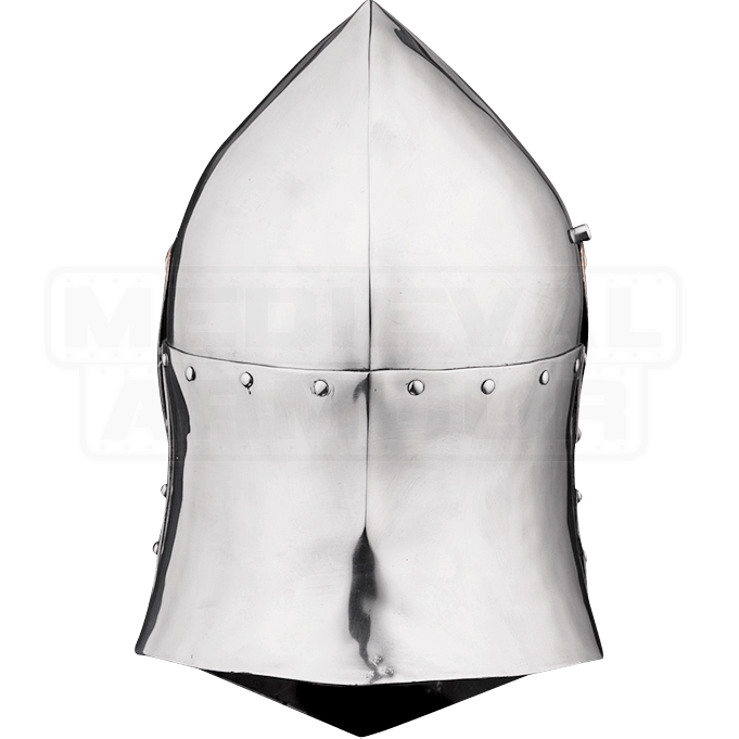 14th Century Gilded Sugar Loaf Visored Helmet - MH-H0931B by Medieval ...