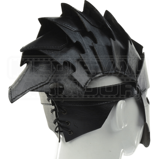 Assassins Leather Helmet - MCI-2730 by Medieval Armour, Leather Armour ...