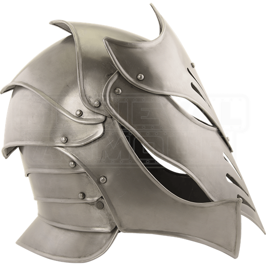 Reginald Steel Helmet - MY100232 by Medieval Armour, Leather Armour ...