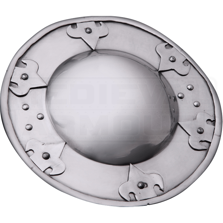 Small Fleur Shield Buckler - MH-A1265-B by Medieval Armour, Leather ...