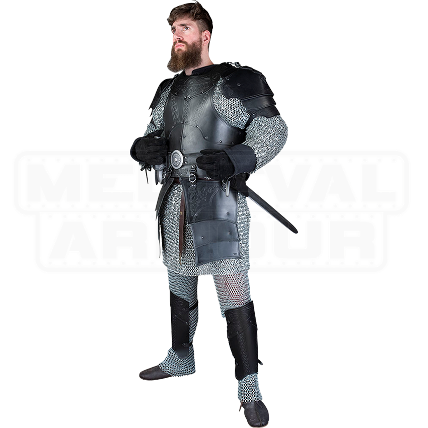 Celtic Mantikor Leather Tassets My100417 By Medieval Armour Leather Armour Steel Armour