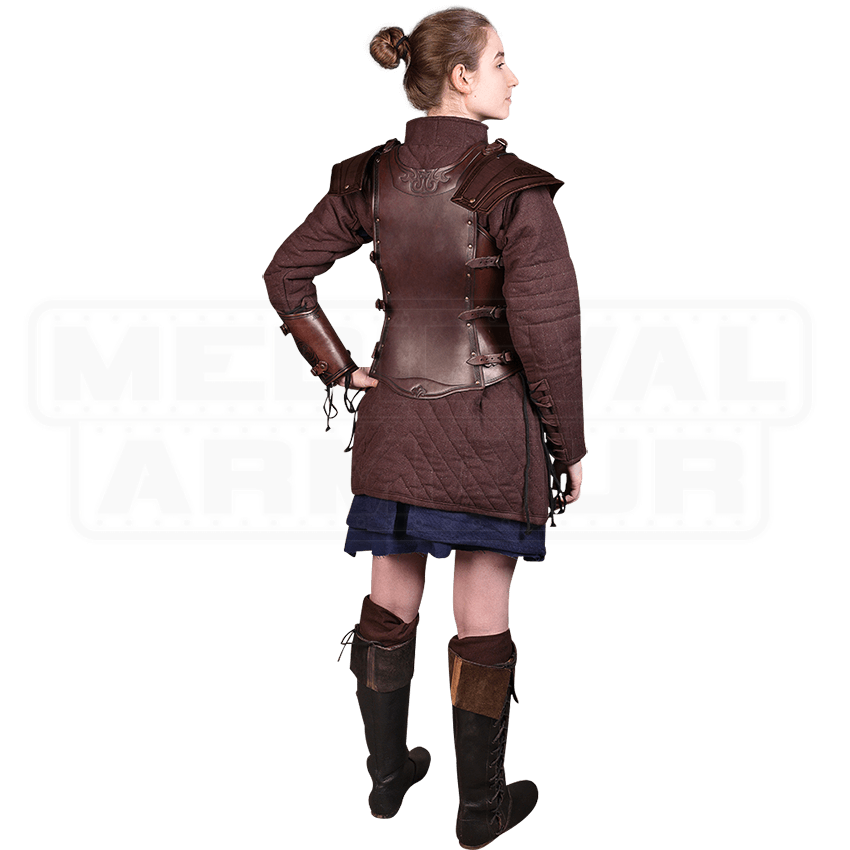 Artemis Leather Pauldrons - MY100421 by Medieval Armour, Leather Armour ...